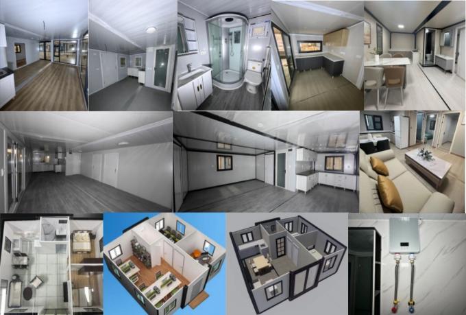 Luxury Tiny Prefab Modular Container House Expandable Office 20ft 40ft