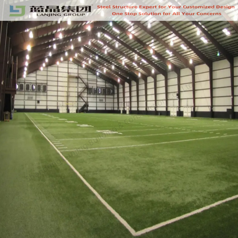 Large Sapce Prefabricated Light Steel Structure Commerical Sport Hall ...
